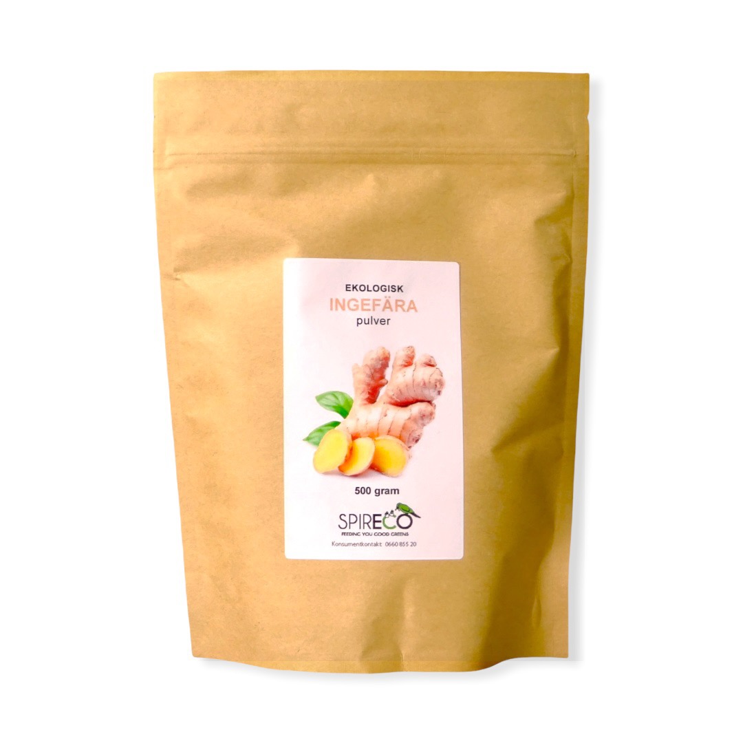 Ingef ra Pulver Ekologisk 500 Gram PH balans Ingef ra Pulver Ekologisk 500 Gram PH balans